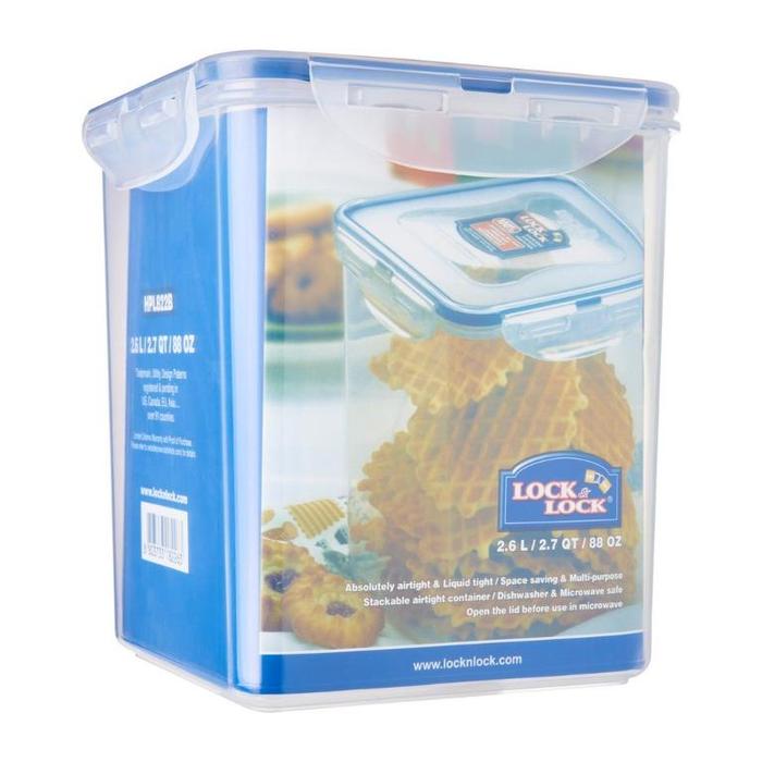Jual Lock&lock Food Container Hpl822b Hpl 822b - Square Tall 2.6l Di ...