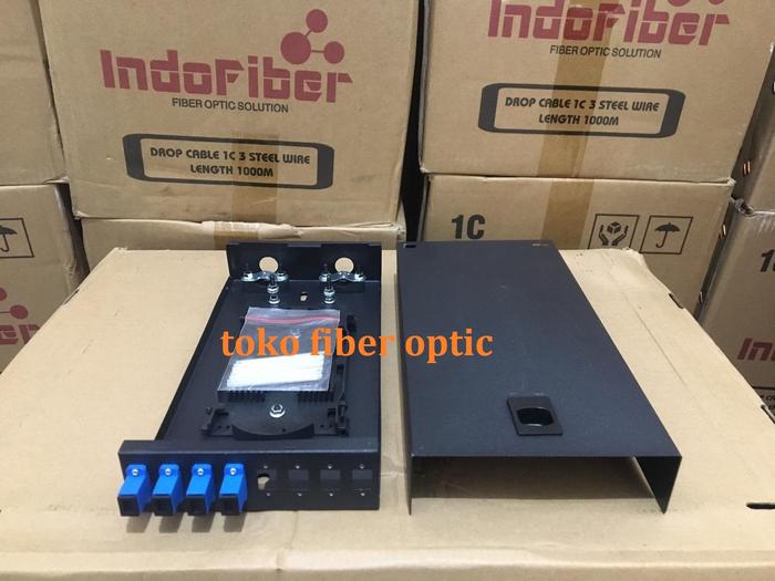 Jual Roset besi 4 core SC / OTB mini besi SC/ roset fiber optik SC ...