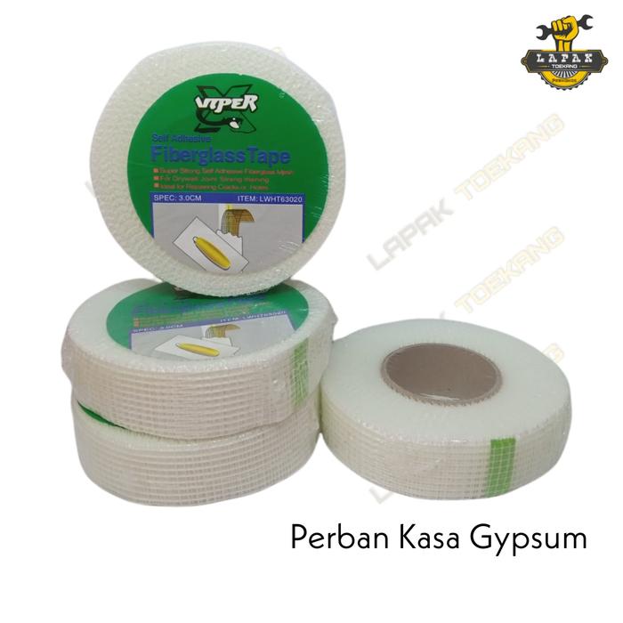 Jual Lakban Kasa Lem Perban Gypsum Fiber | Perban Plafon Gipsum Viper ...