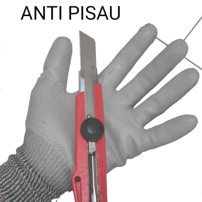 Jual Sarung tangan anti cut CE EN388 4X43C PU coated HYPER SHIELD - 8 ...