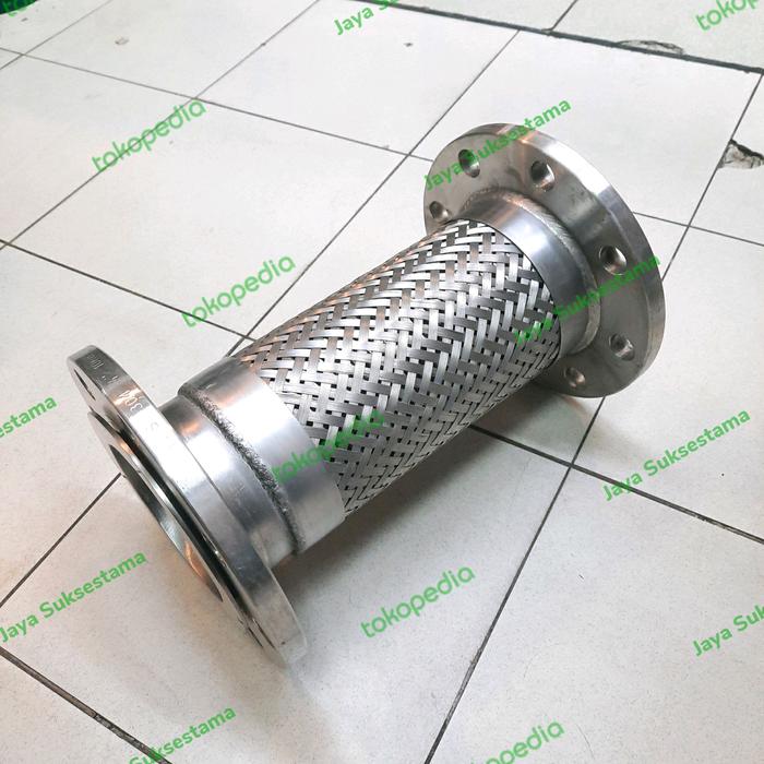 Jual Flexible Hose Stainless SS 304 Flange PN 16 P 30 cm 4 inch SS304 ...