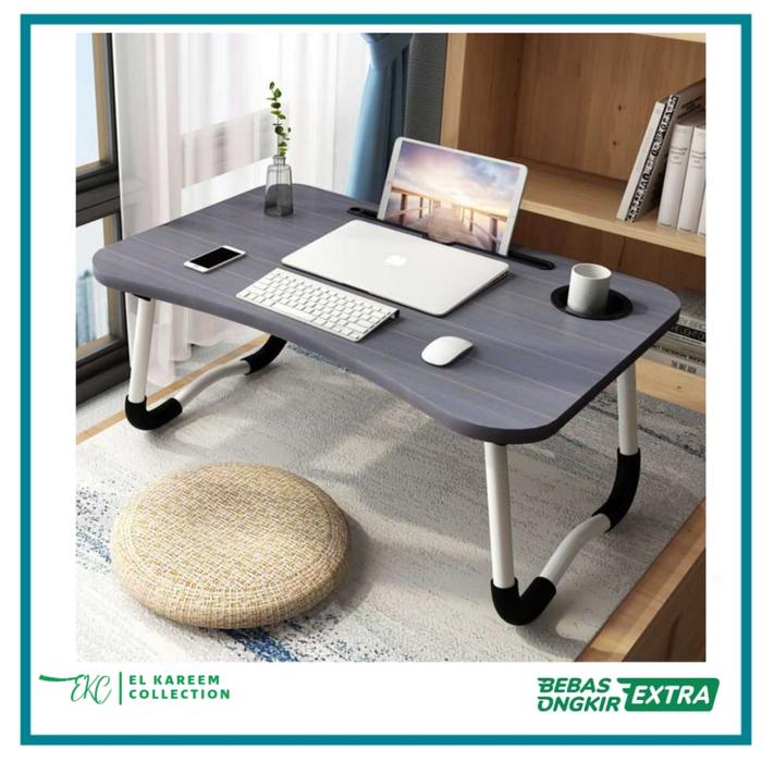 Promo Meja Laptop Lipat Foldable Notebook Desk Table Desain Minimalis ...