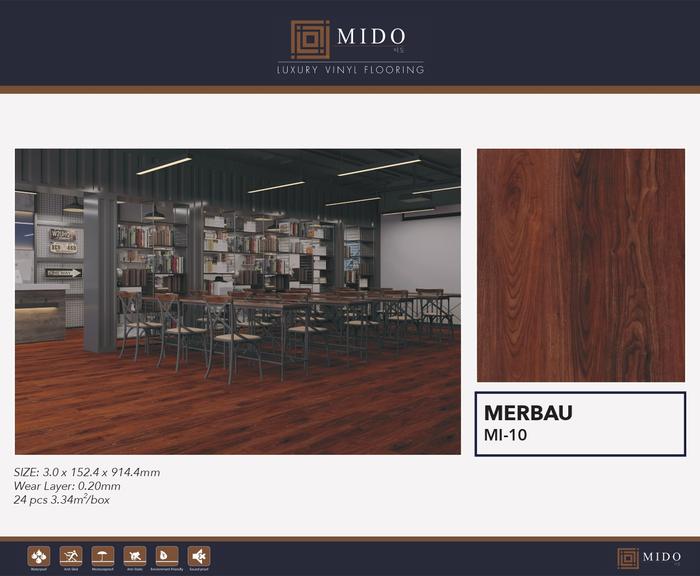 Jual Karpet Vinyl Tile Mido Tebal 3mm / Vinyl Lantai Lembaran Motif ...