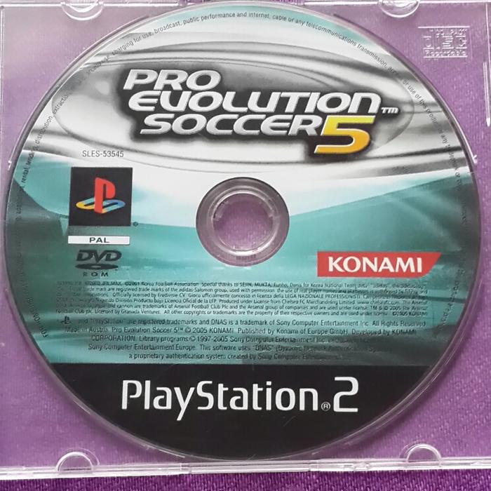 Jual game ori ps2 original pal pes 5 pro evolution soccer 5 - Jakarta ...