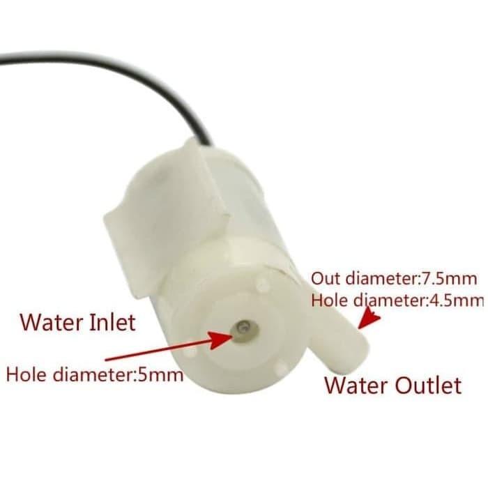 Jual MINI PUMP DC MINI POMPA AIR MOTOR SUBMERSIBLE HORIZONTAL 3V-5V ...