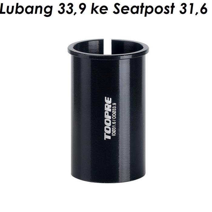 Jual Adaptor Seatpost Reducer Sleeve sepeda tiang sadel 25,4 27,2 28,6 ...