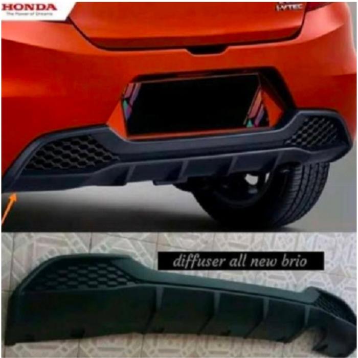 Jual Spoiler Diffuser/Difuser Bamper Belakang All New Brio 2018-2020 ...