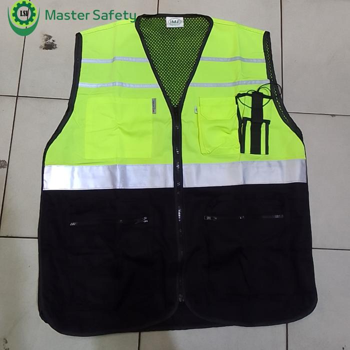 Jual Rompi Safety/Rompi Kombinasi Hijau Stabilo Dan Hitam Scotlite 3M ...