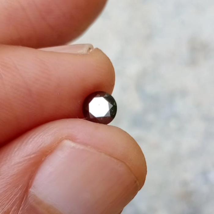 Jual natural Black Diamond - berlian hitam asli Eropa 0,25 carat - Kab ...