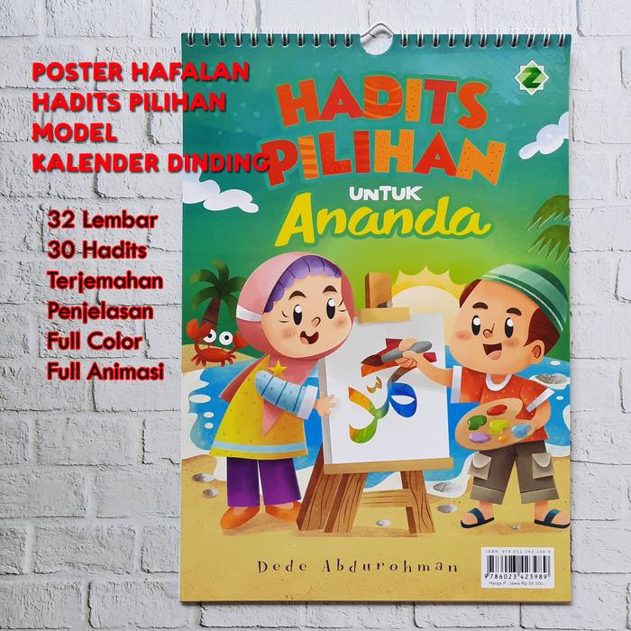Promo Poster Hafalan Hadits Pilihan untuk Anak Model Kalender (Uk. A3 ...