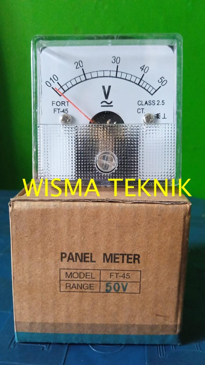 Jual VOLTMETER ANALOG 0-50V AC-DC FORT MODEL FT-45 - Jakarta Timur ...