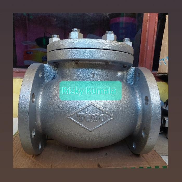 Jual Swing Check Valve TOYO Flange Jis 10K 4" Inch Cast Iron 10K - 100 ...