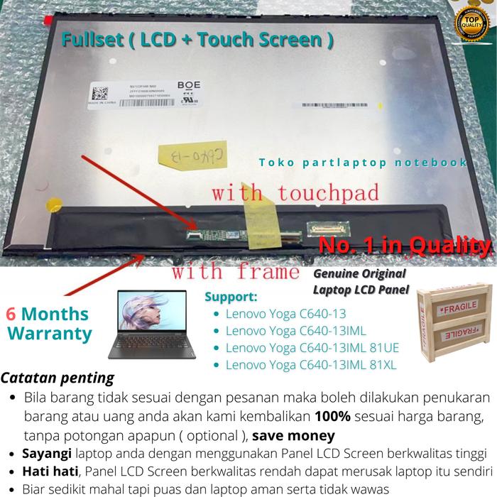 Jual LCD Lenovo Yoga C640-13 C640-13IML 81UE 81XL original - Jakarta ...