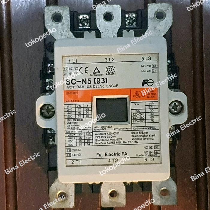 Jual Magnetic Contactor Fuji SC-N5 3P 150A / Kontaktor Fuji SCN5 SCN-5 150A - Jakarta Pusat ...