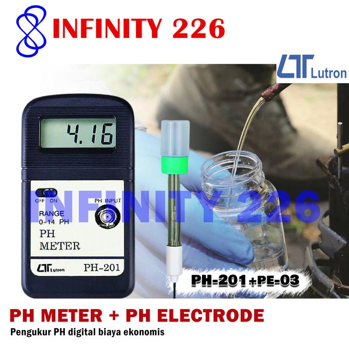 Jual PH Meter Lutron PH-201+PE-03 PH Electrode - Jakarta Barat ...