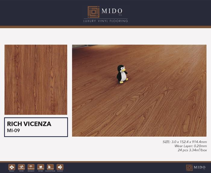 Jual Karpet Vinyl Tile Mido Tebal 3mm / Vinyl Lantai Lembaran Motif ...