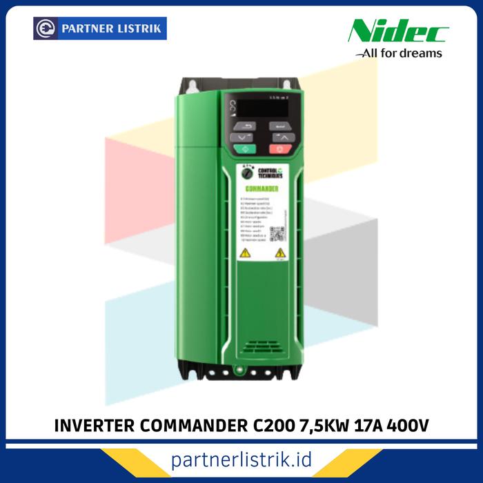 Jual INVERTER COMMANDER C200 7,5KW 17A 400V NIDEC CONTROL TECHNIQUES ...