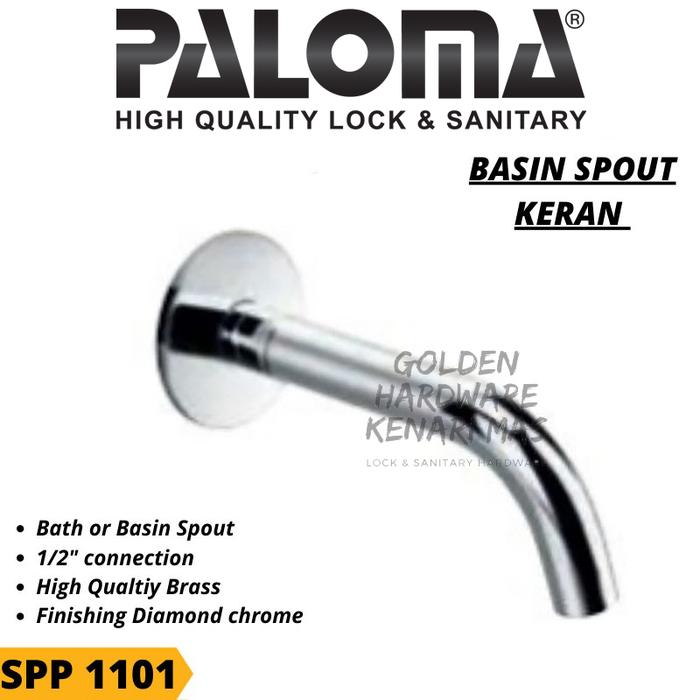 Jual PALOMA SPP 1101 SPOUT KERAN TANAM BASIN BATH KAMAR MANDI BRASS ...