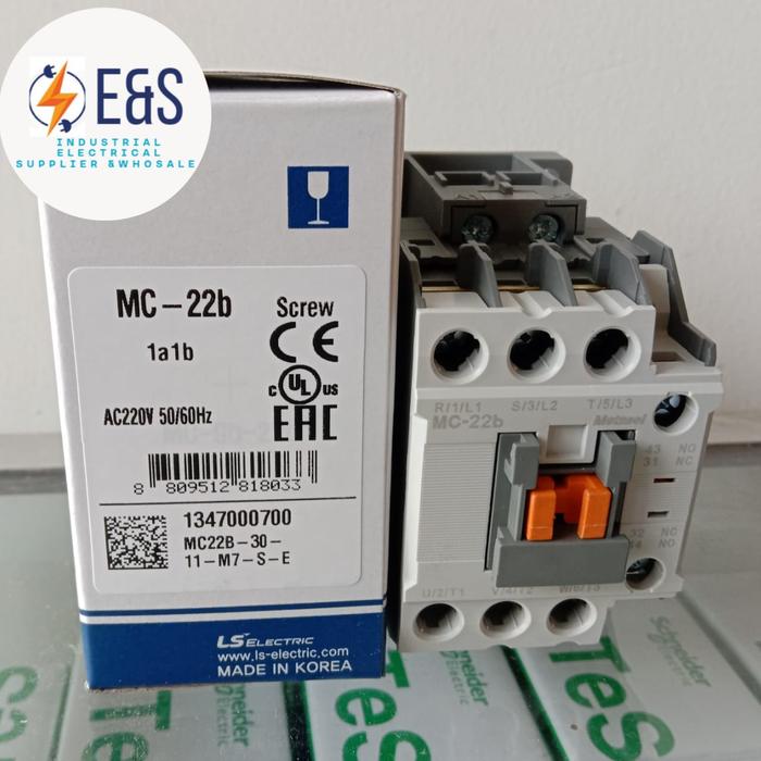 Jual Kontaktor / Contactor LS MC-22B 3P 110V 220V 380V 1NO 1NC / MC22B ...