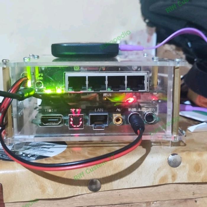 Jual Casing Akrilik STB HG680P + Mikrotik RB941-2ND Custom - Kab. Bogor ...