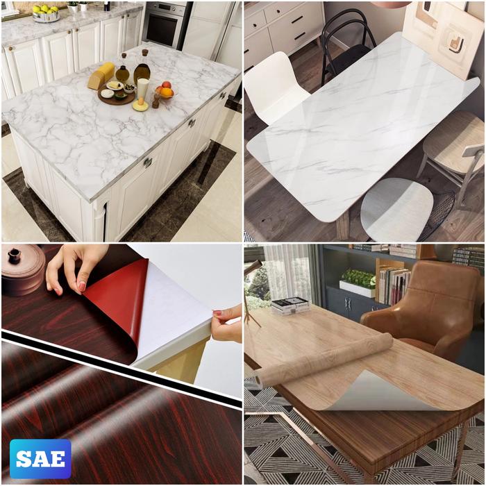 Jual stiker meja makan/sticker meja/wallpaper meja/walpaper meja - Kota ...