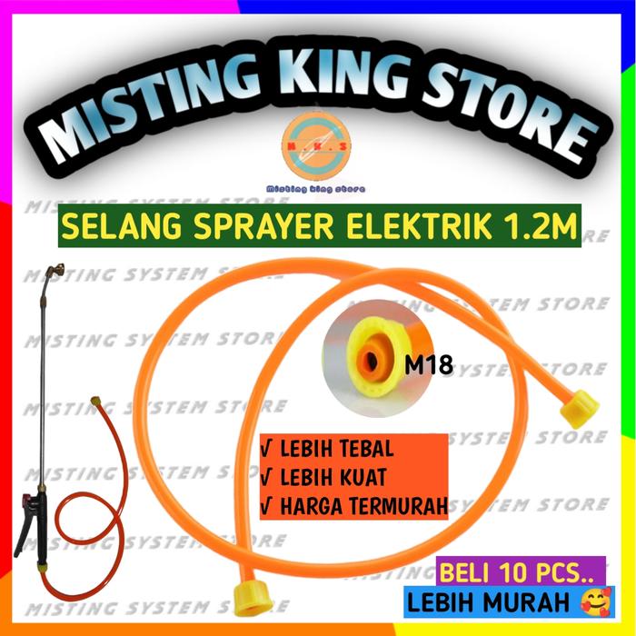 Jual SELANG SPRAYER ELEKTRIK ORANGE SEMPROTAN HAMA NOZZLE SPUYER ...