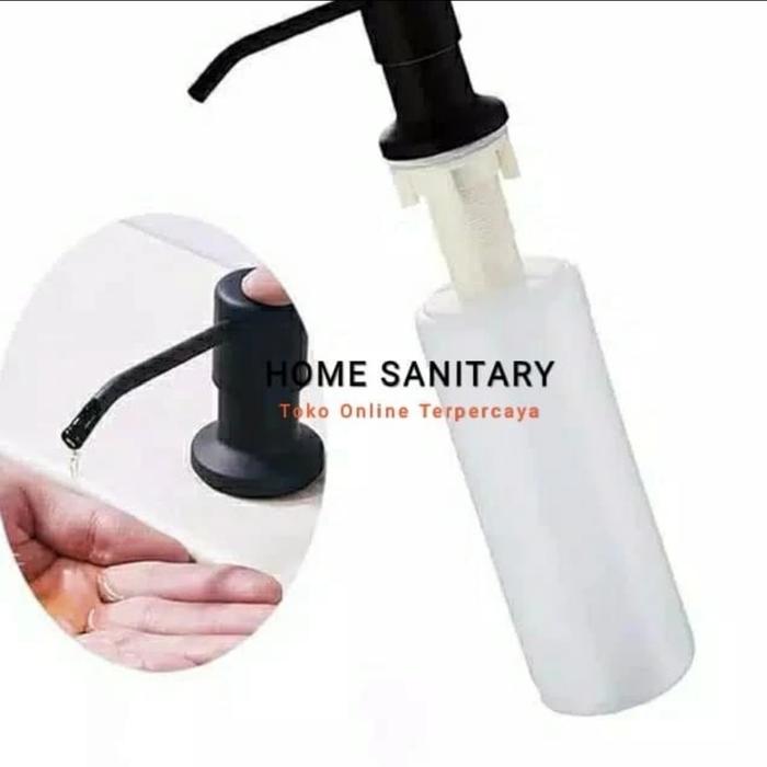 Jual Tempat Sabun Cair Tanam Kitchen Sink/Soap Dispenser Tanam Black ...