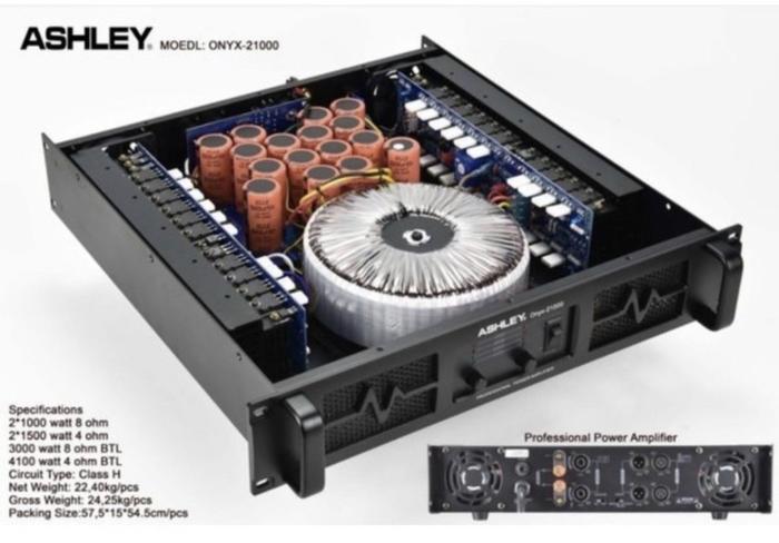 Jual Power Amplifier 2000 watt Ashley Onyx21000 ONYX 21000 Class H ...