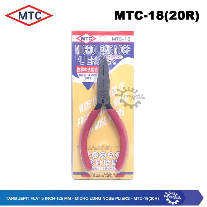 Jual Tang Jepit Flat 5 Inch 125 mm - Micro Long Nose Pliers - MTC-18 (20R) - Jakarta Barat ...