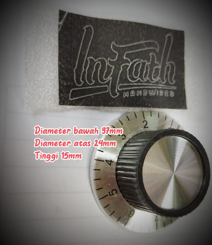 Jual InFath - Knob KN139A Hat metal face topi potensio knop kenop kenob ...