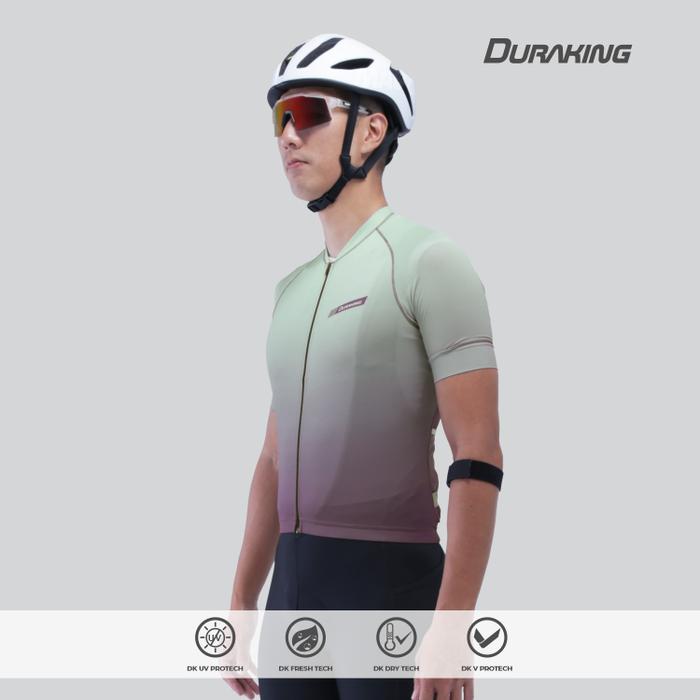 Promo Duraking Jersey Sepeda Gradient Series sport - Pasific-Wine, S ...