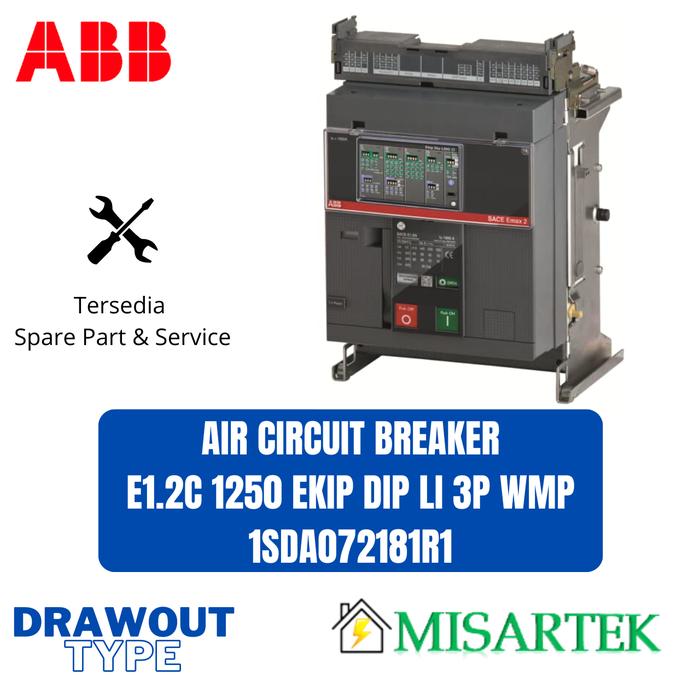Jual ABB ACB SACE EMAX 2 D/O E1.2C 1250 EKP DIP LI 3P WMP 50kA ...