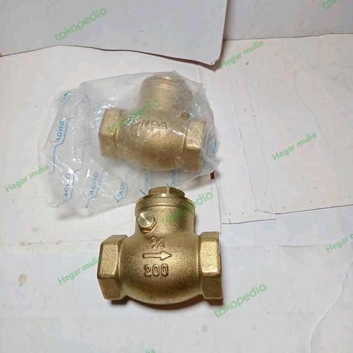 Jual cek valve 3/4 onda CEK VALVE 3/4"INCH ONDA Clep Tabok 3/4 bahan ...