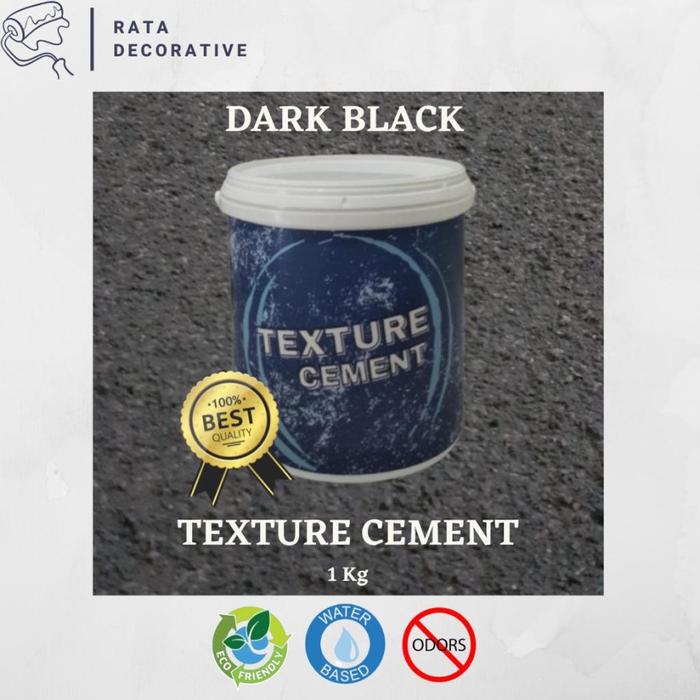Jual Cat Texture Cement - Dark Black Kamprot 1kg - Kab. Bekasi - Rata ...
