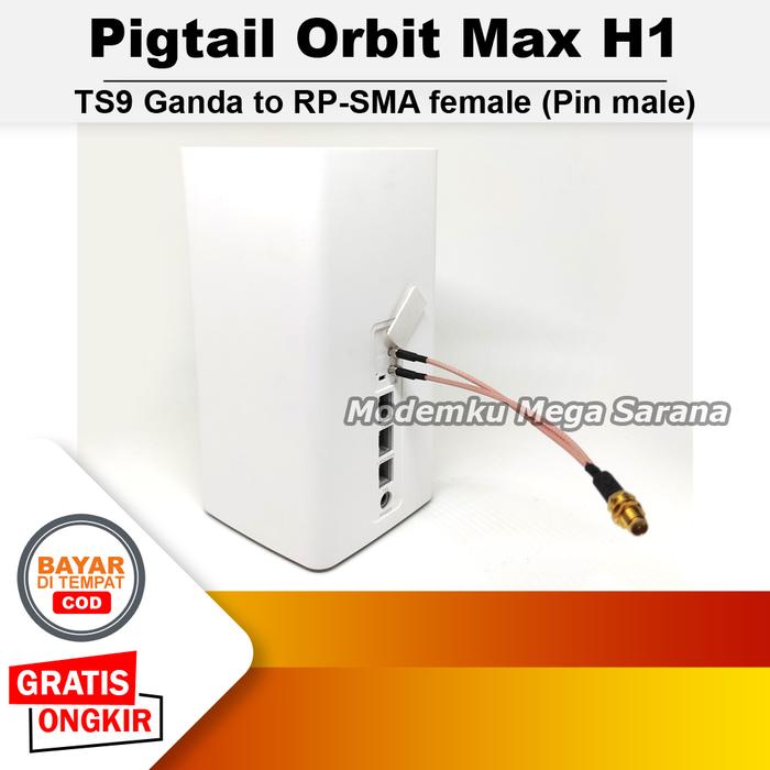 Jual Pigtail Telkomsel Orbit MAx H1 Huawei 4G Modem Router TS9 Dual ...
