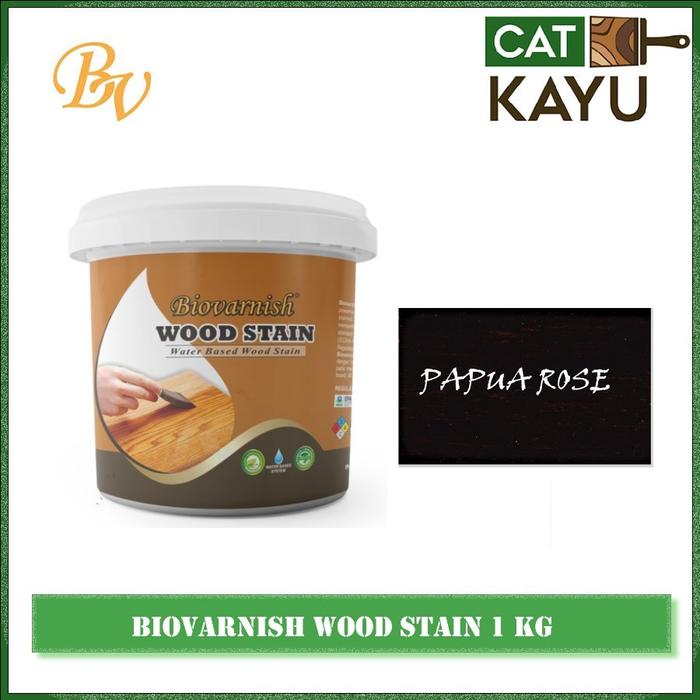 Jual Cat Pernis Kayu Biovarnish Wood Stain Papua Rose 1kg Vernis Hitam ...