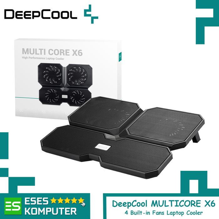 Jual Cooling Pad DeepCool MULTICORE X6 | 4 Built-in Fan | Laptop Cooler ...