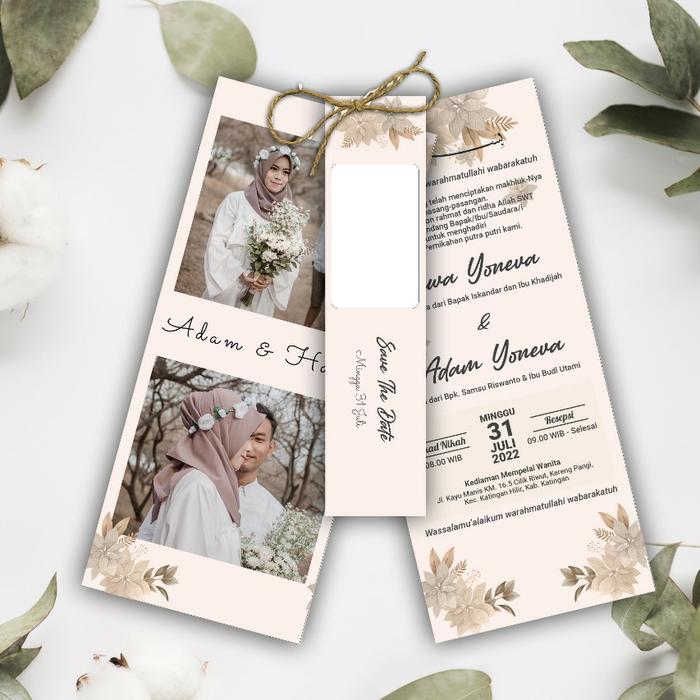 Jual undangan pernikahan unik/custom/model hang tag - Jakarta Barat ...