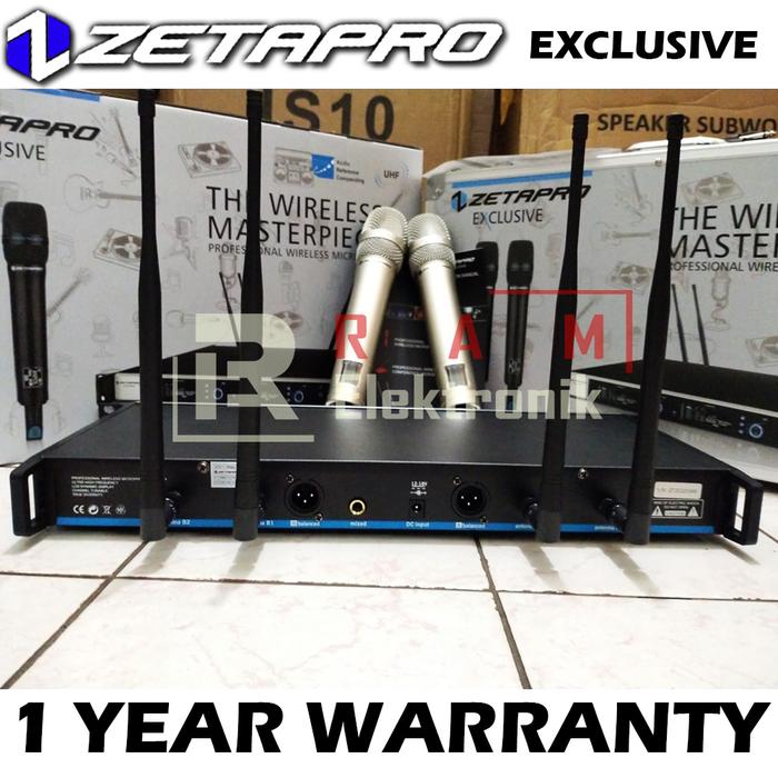 Jual Mic Wireless Zetapro Exclusive 2 Handle Handheld Original Di ...