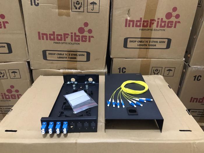 Jual Roset besi 4 core LC komplit / mini OTB besi/ roset fiber optic ...