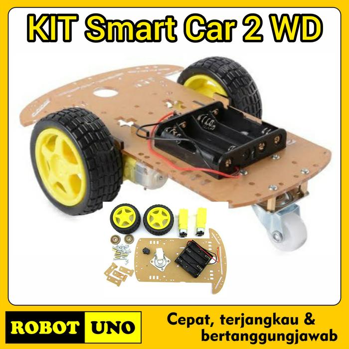Jual DIY 2WD Smart Robot Car Chassis Kit Tracing Car 2 WD Smart Car ...