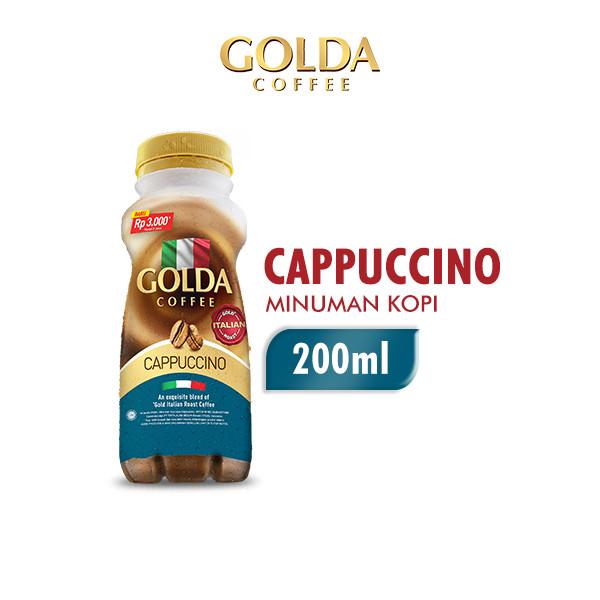 Jual Golda Coffee-Minuman Kopi Instant Golda Botol - Cappuccino, 200ml ...