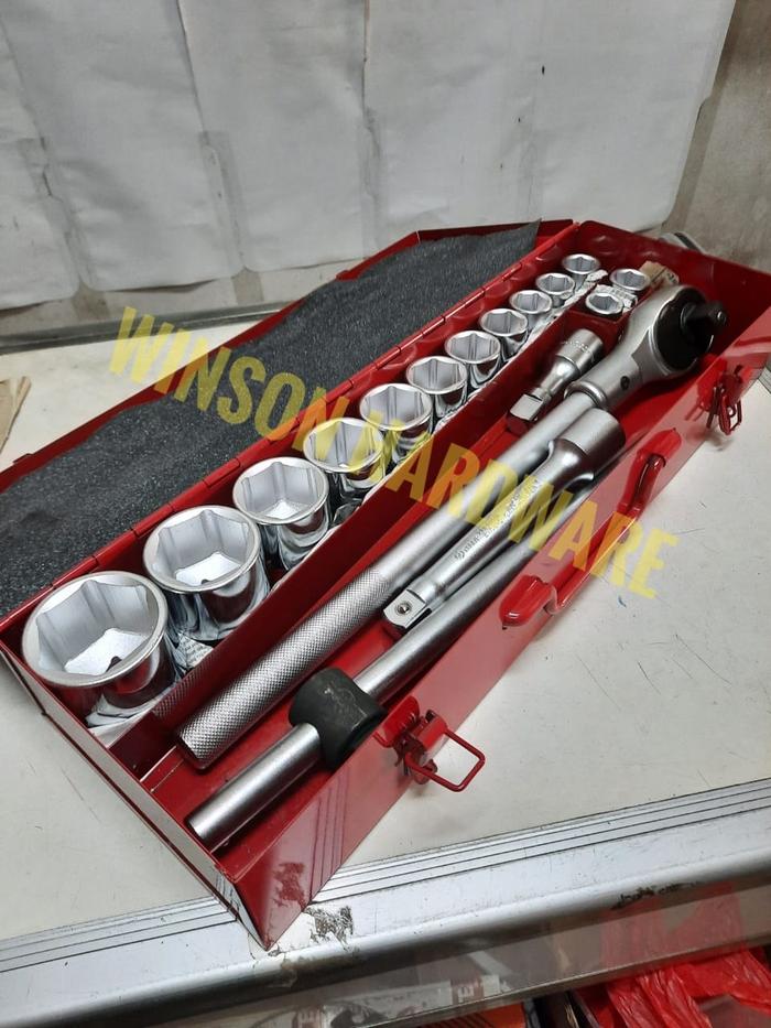 Jual Kunci Sok Set 19-50mm MATSU | 3/4" DR Socket Set 18 pc Segi Pt 6 ...