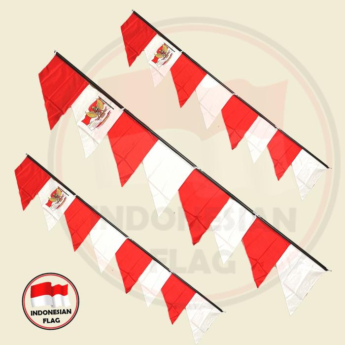 Promo bendera umbul umbul merah putih 8 zigzag - Kab. Tangerang - INDONESIANFLAGS | Tokopedia