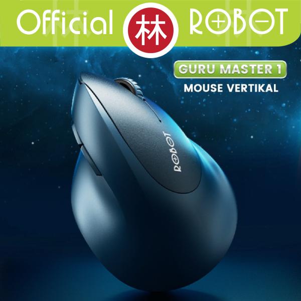 Jual Robot Guru Master 1 Mouse Wireless Bluetooth Ergonomic 2.4g Dual ...