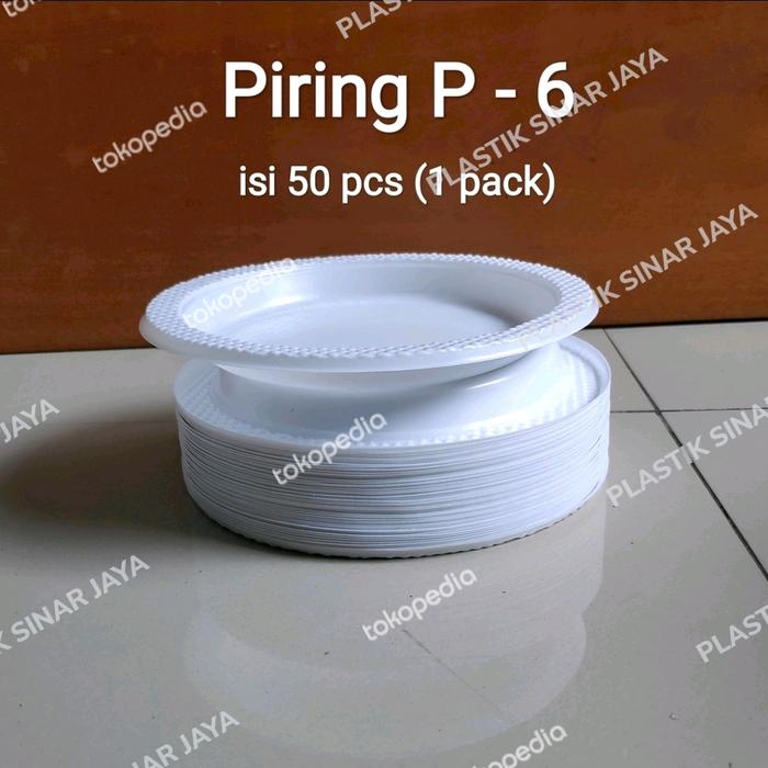 Jual Piring Plastik P-6 (isi 50pcs) - Piring Plastik Kecil - Piring Kue - Jakarta Utara ...
