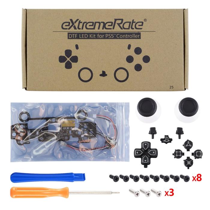 Jual eXtremeRate DIY DTF LED Kit for PS5 Controller Multi-Colors ...