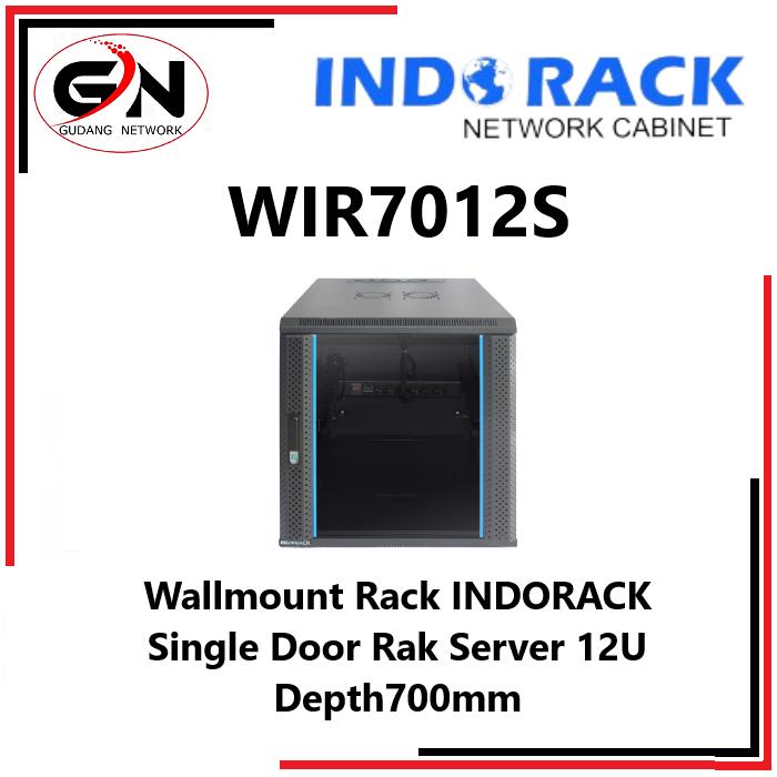 Jual Wallmount Rack INDORACK Single Door Rak Server 12U Depth700mm ...