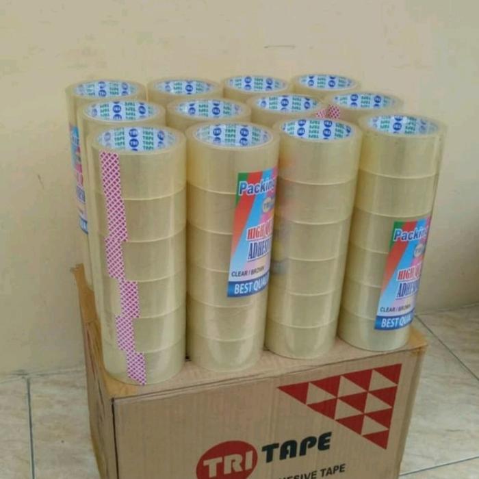 Jual Lakban Opp tape 45MM 60 Y 45mic [ Bening Coklat ] Supreme Tape ...