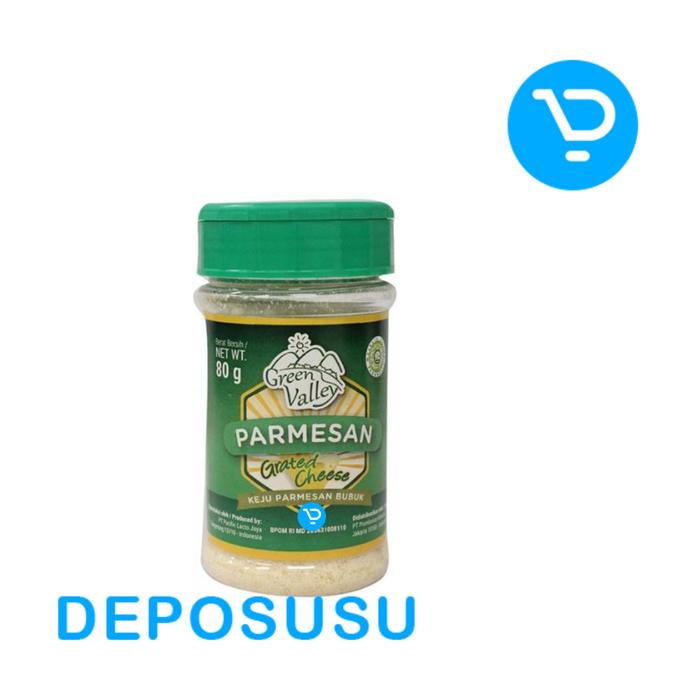 Jual GREEN VALLEY Parmesan Grated Cheese Keju Permesan Parut/Bubuk 80g ...